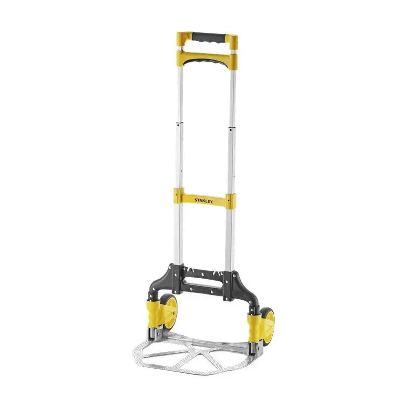 Stanley aluminium folding trolley up to 70 kg Yellow — Dragtek